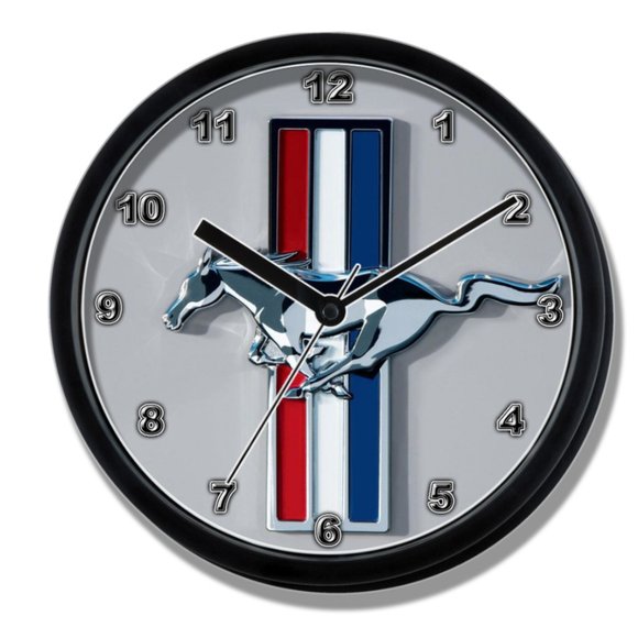 Clock | Wall Decor | Ford Mustang Logo Clock New | Poshmark